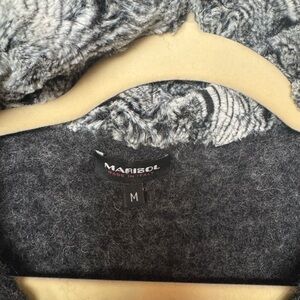 Marisol | Jackets & Coats | Marisol Womens Wool Blend Charcoal Gray Pea Coat With Faux Fur ...